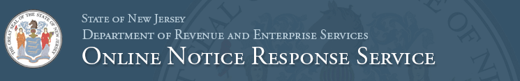 State of New Jersey Online Tax/Employer Registration